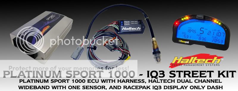 Haltech Platinum Sport 1000 ECU street kit includes Racepak DASH ...